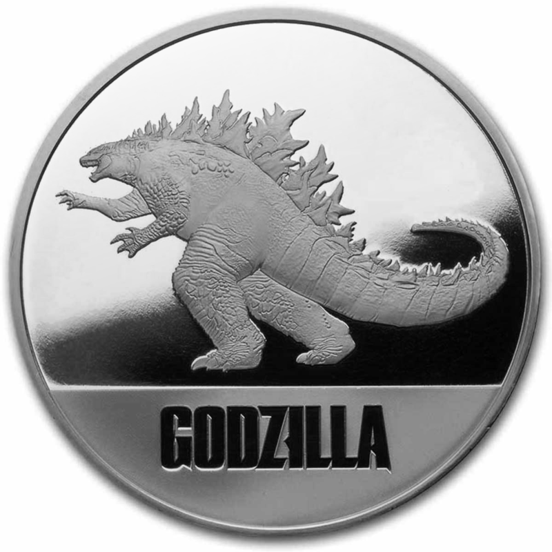GODZILLA VS KONG - GODZILLA: 2021 Niue 1oz .999 BU silver coin