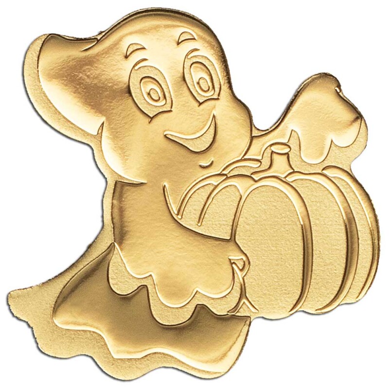 GOLDEN LITTLE GHOST Palau 0.5g .9999 gold coin
