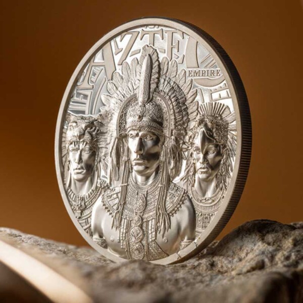 LEGENDS - AZTEC EMPIRE: 2025 Cook Islands 1oz proof silver coin